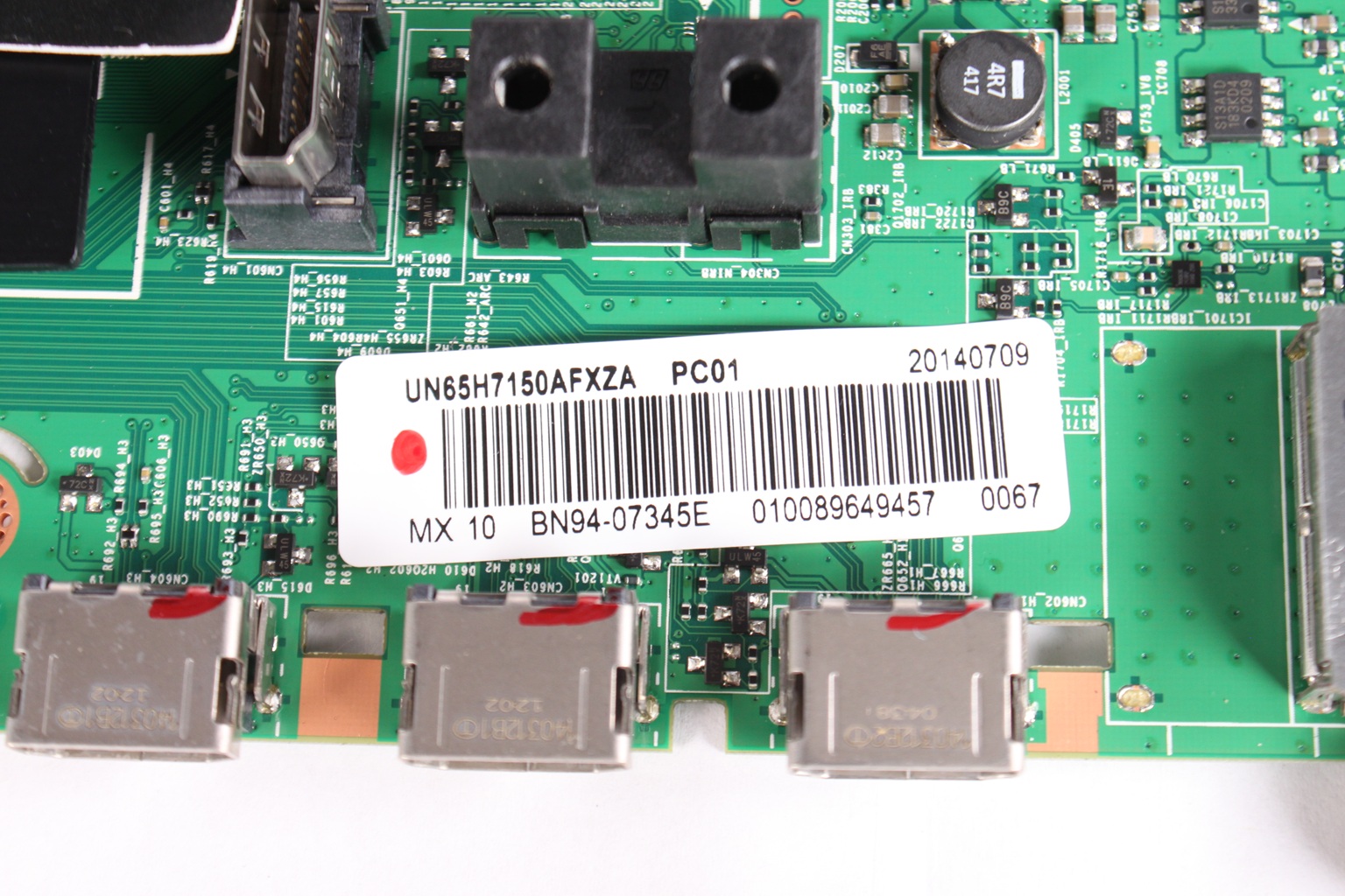 SAMSUNG UN65H7150 MAIN BOARD BN94-07345E- Patch1stripe